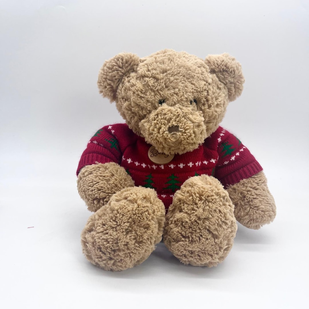 Bongo the Bear Upcycled Soft Toy by Second Hugs / Recycled Sustainable ...
