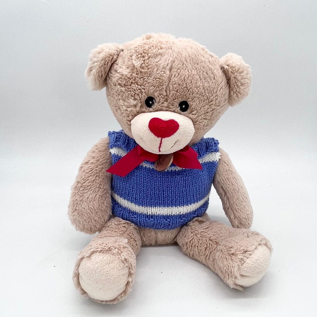 Martin the Teddy Bear Upcycled Soft Toy by Second Hugs / Recycled ...