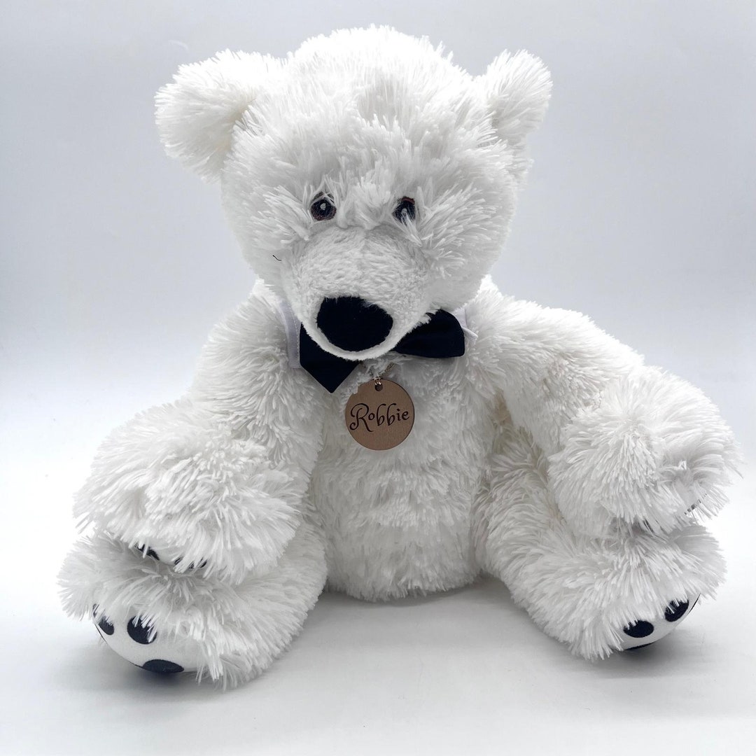 Robbie the Polar Bear Upcycled Soft Toy by Second Hugs/ Teddy Bear Soft ...