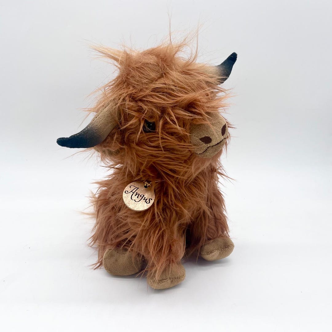 Angus the Highland Cow - Upcycled Soft Toy by Second Hugs / Recycled ...