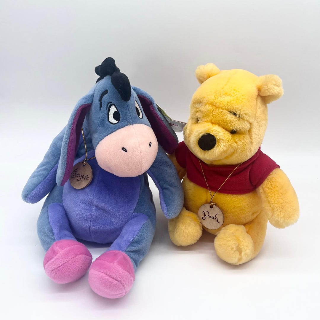 Eeyore & Winnie the Pooh Bear Upcycled Soft Toy by Second Hugs ...