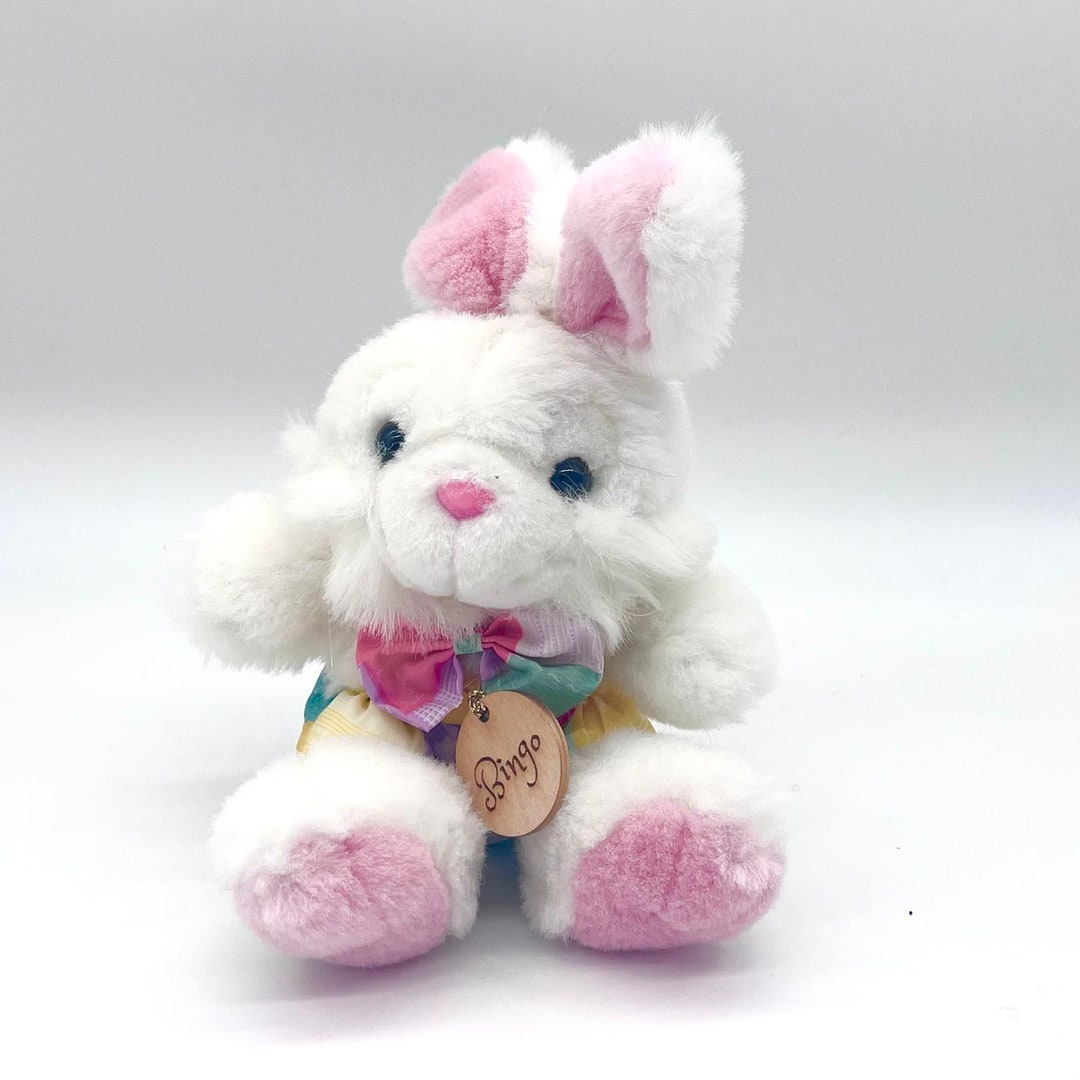 Bingo the Bunny Rabbit Upcycled Soft Toy by Second Hugs / Pink Rabbit ...