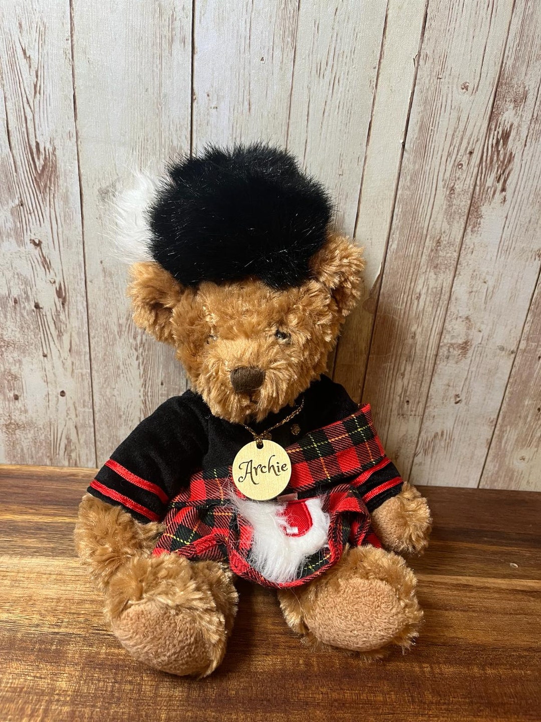 Archie the Bear Upcycled Soft Toy by Second Hugs/teddy Bear Soft Toy ...