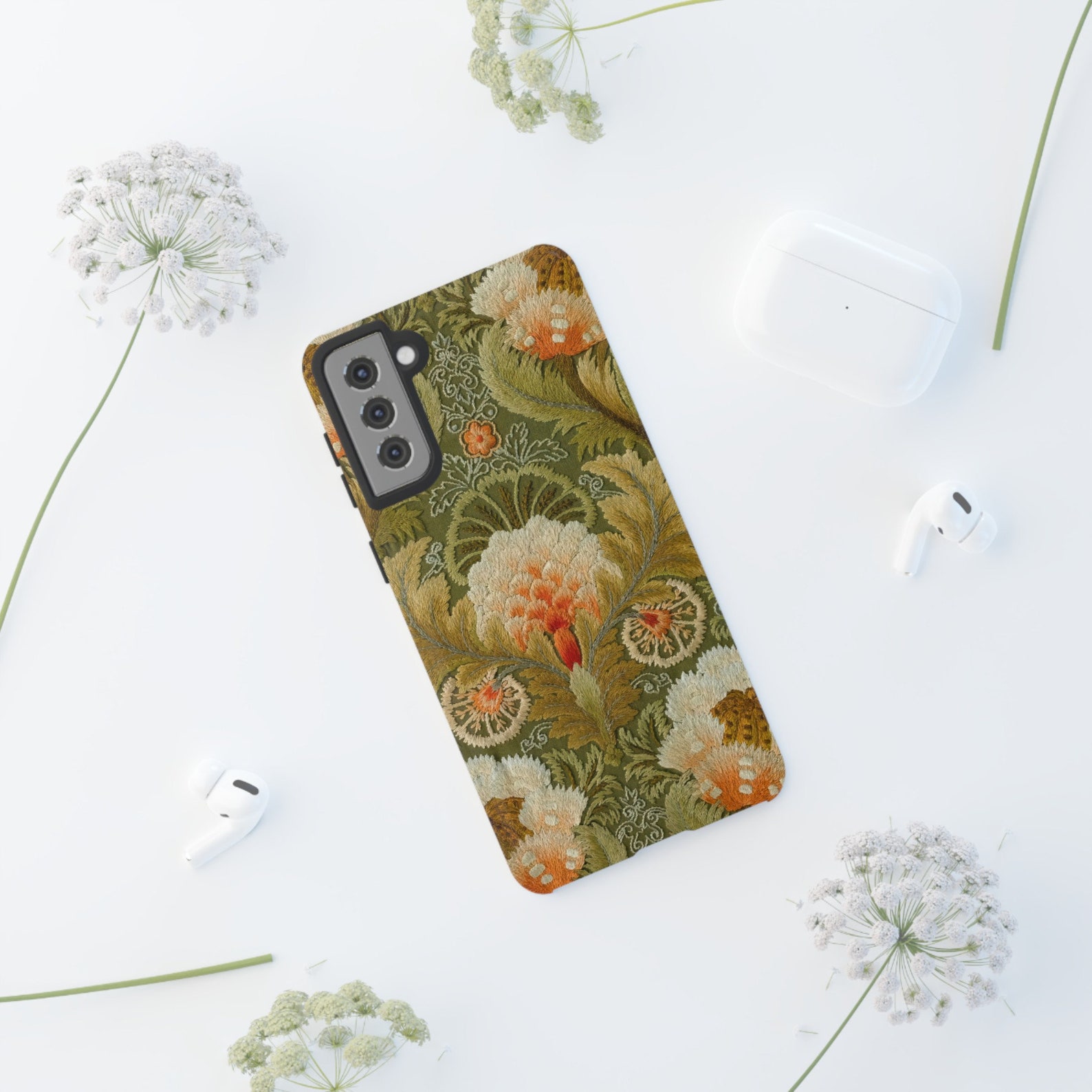 Vintage Embroidered Phone Case for Iphone, Aesthetic Floral iPhone Case ...