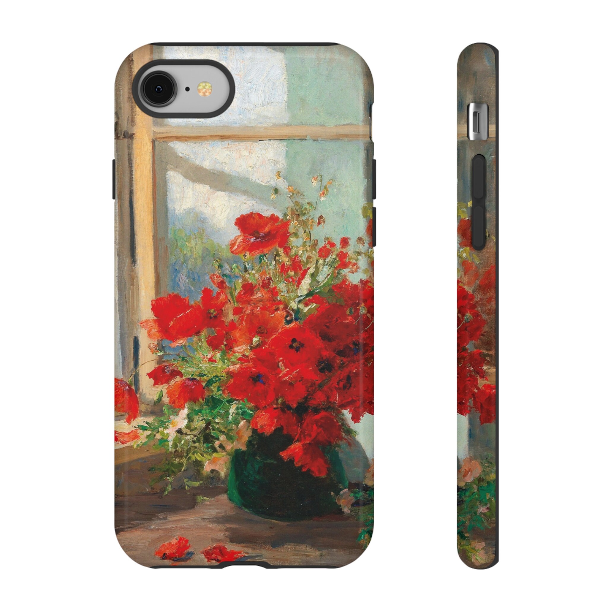 Poppy Phone Case for S24 S23 S22, Aesthetic Phone Case With Vintage ...