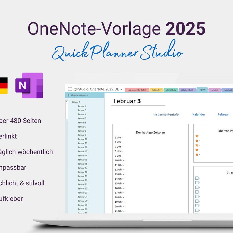 Onenote calendars 2025 - Etsy.de