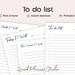 Printable Minimalist To-do List Simple Task Tracker Productivity ...