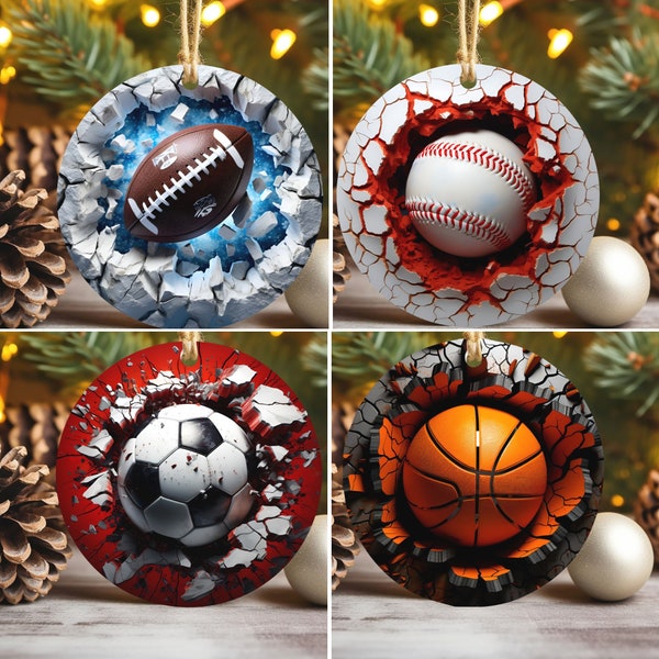 Football Christmas Ornament - Etsy