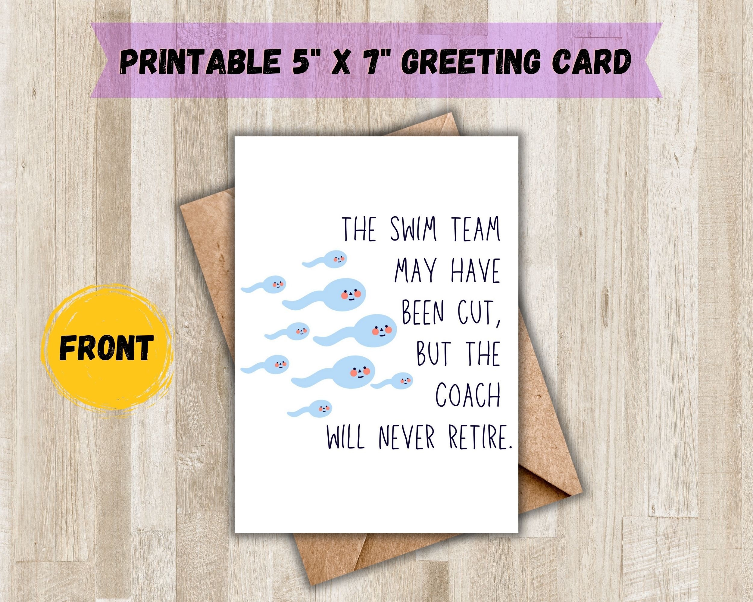 The Swim Team May Have Been Cut but the Coach Will Never Retire Card ...