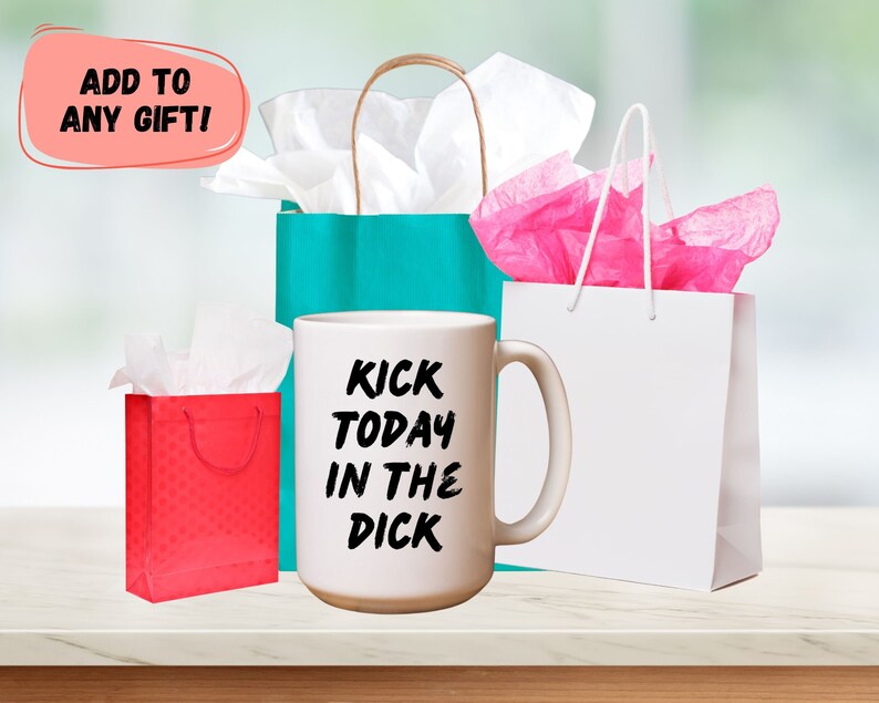 Kick Today In The Dick Mug 15oz Funny Mug Funny T Motivational Mug