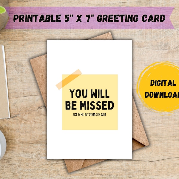 Quitting Job Card - Etsy