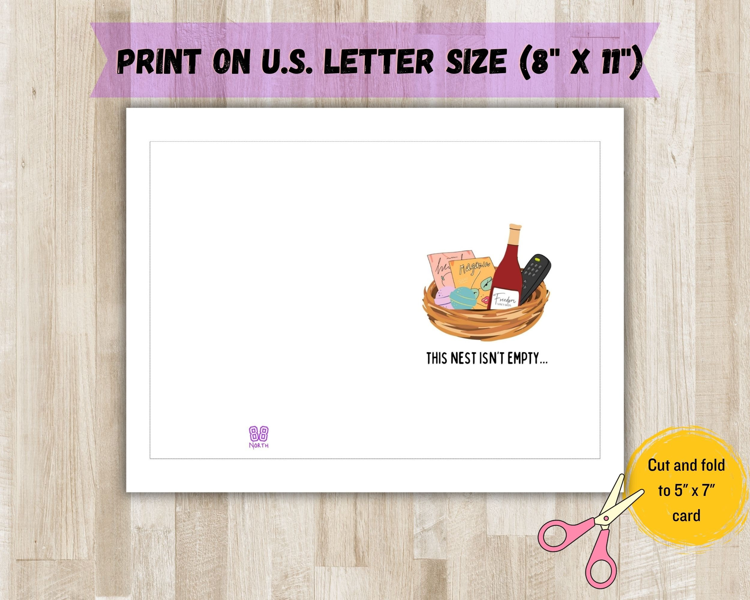 This Nest Isn't Empty Card; Empty Nest Card; Funny Empty Nest Card ...