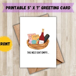 This Nest Isn't Empty Card; Empty Nest Card; Funny Empty Nest Card ...