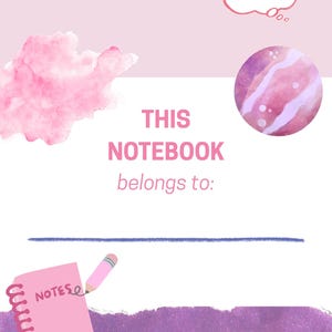 Printable Wall Art or Notebook- Pink - Girls Room - Etsy