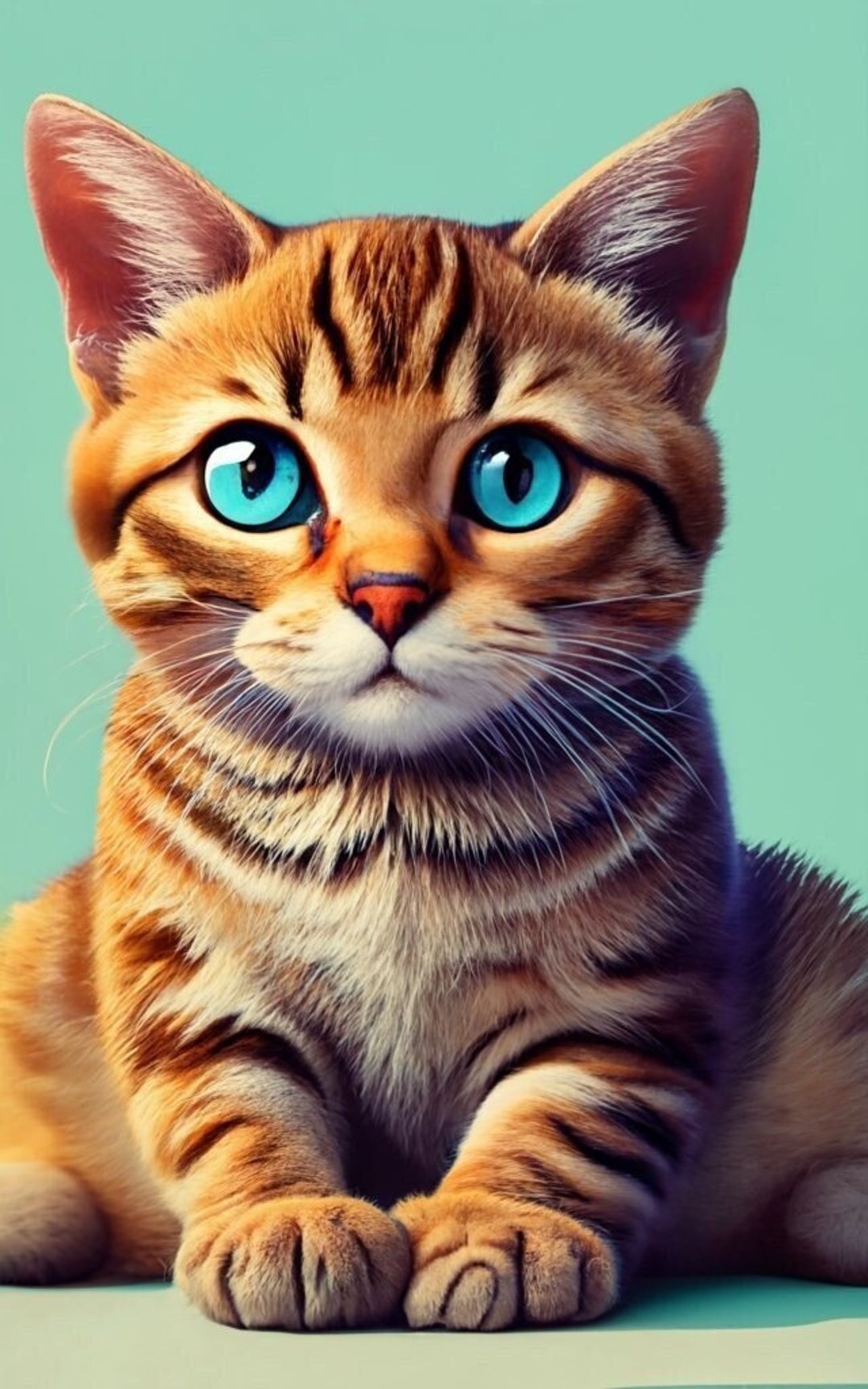 Realistic Cat Clipart - 5 High Quality JPG - Digital Download - Card ...