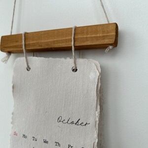 Recycled Paper Wall Calendar 2025 | Minimalistic Style Calendar | Print ...