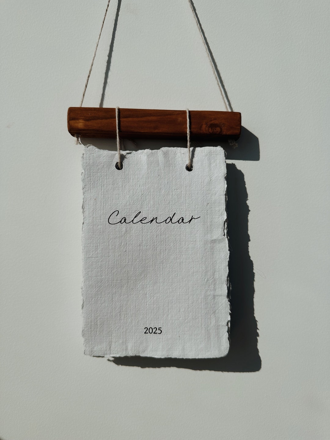 Recycled Paper Wall Calendar 2025 | Minimalistic Style Calendar | Print ...