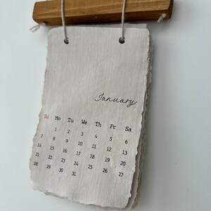 Recycled Paper Wall Calendar 2025 | Minimalistic Style Calendar | Print ...