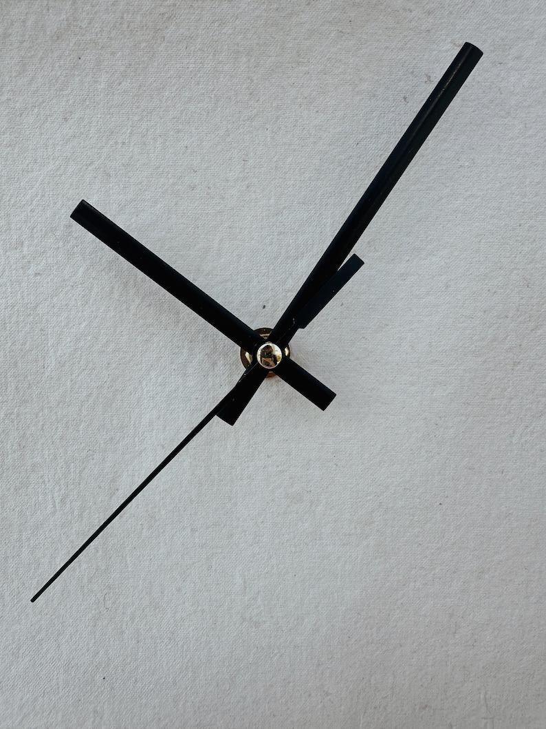 Handmade Paper Wall Clock With Deckled Edges Minimalist Wall Clock - Etsy