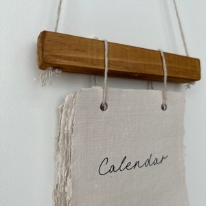 Recycled Paper Wall Calendar 2025 | Minimalistic Style Calendar | Print ...