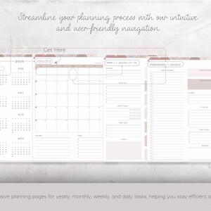 Mid Year Planner, 2024 2025 Digital Planner, Minimalist Planner ...