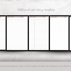 Mid Year Planner, 2024 2025 Digital Planner, Minimalist Planner ...
