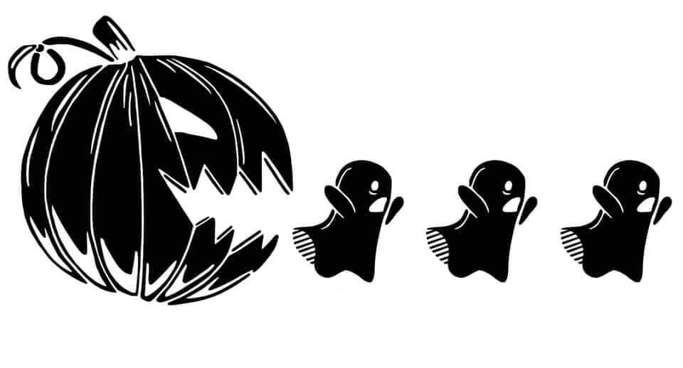 Pac-man Pumpkin SVG Ghosts Chased (digital Download) - Etsy