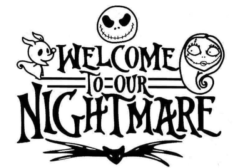 Nightmare Before Christmas SVG: Welcome to Our Nightmare (digital ...