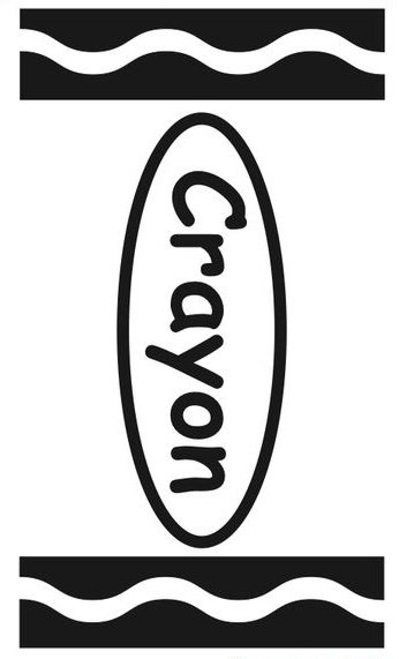 Crayon SVG File for Cricut & Silhouette - Etsy