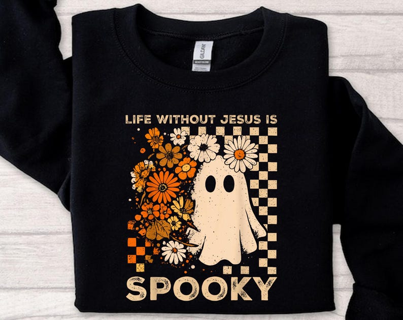 Life Without Jesus is Spooky Floral Christian Halloween Png, Spooky ...