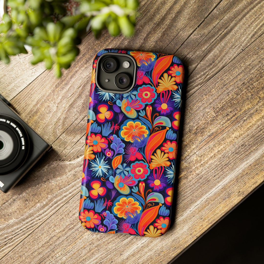 60's Psychedelic Mobile Phone Tough Cases, Abstract Floral Design ...