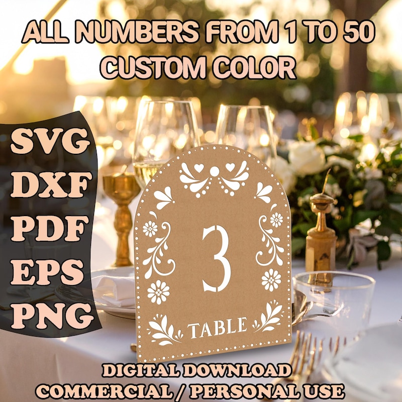 Mexican Table Numbers - Etsy