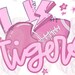 Tigers Football Team Pink Png Instant Digital Download Cute Bright ...