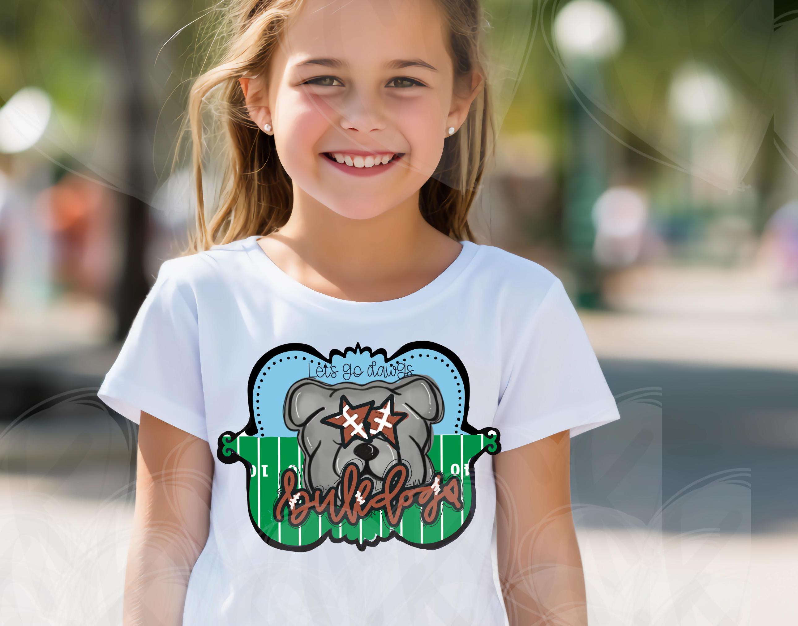 Bulldogs Team Spirit Football Cheer Field School Go Dawgs Png Instant ...