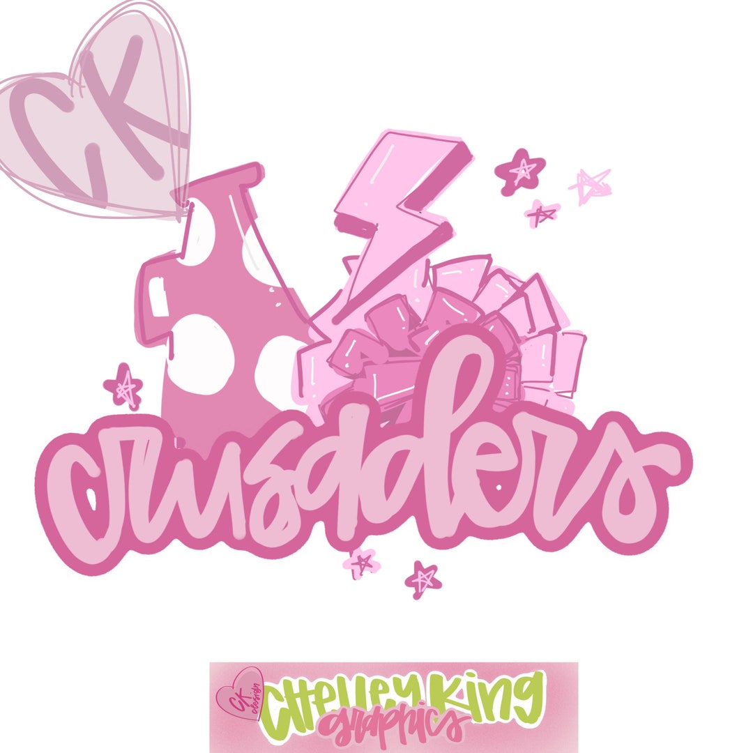 Crusaders Cheer Cheerleading Pink Png Instant Digital Download Cute ...