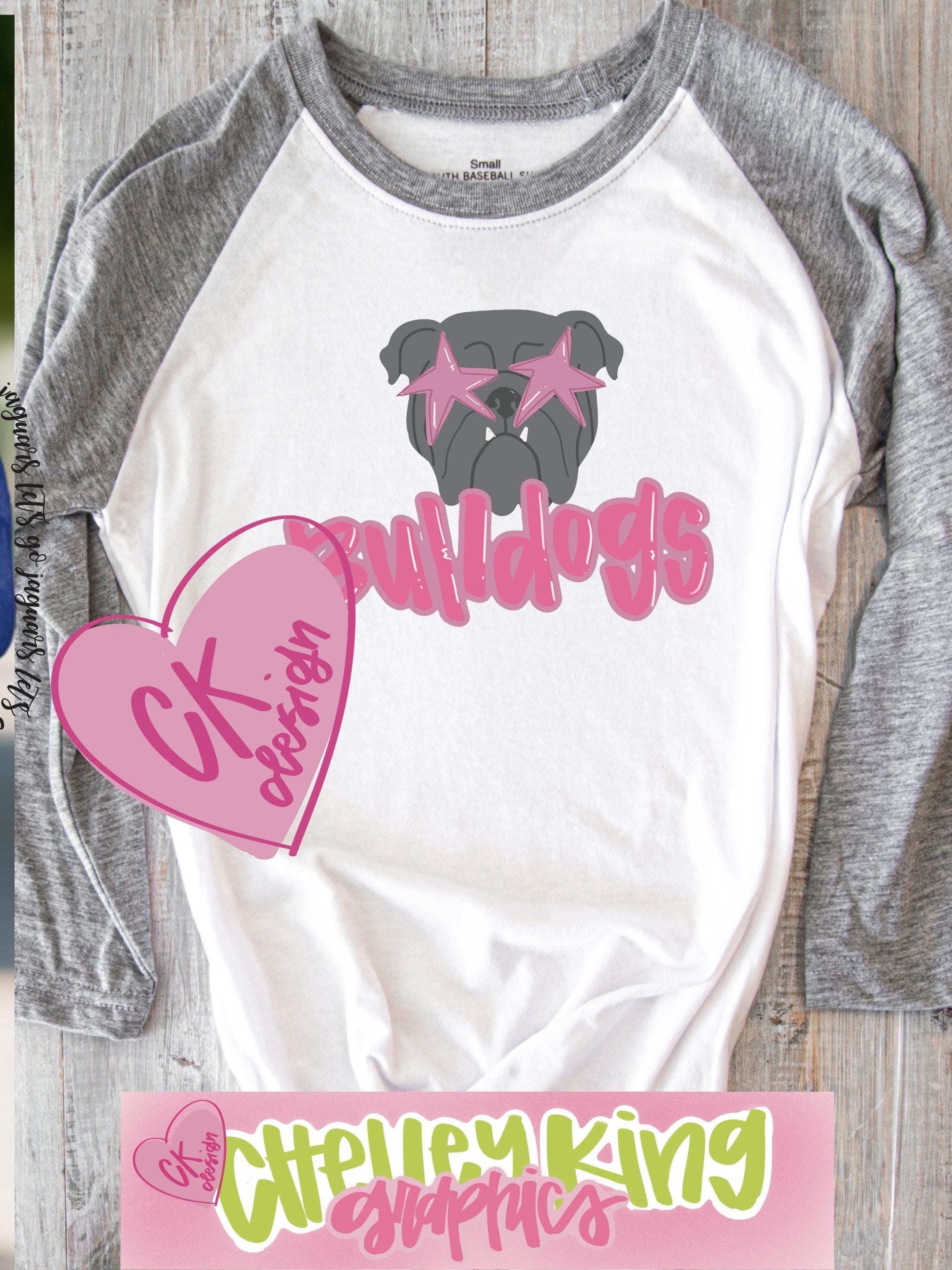 Bulldogs Bulldog Dawgs Stars Preppy Pink Mascot Dawgs Png Instant ...