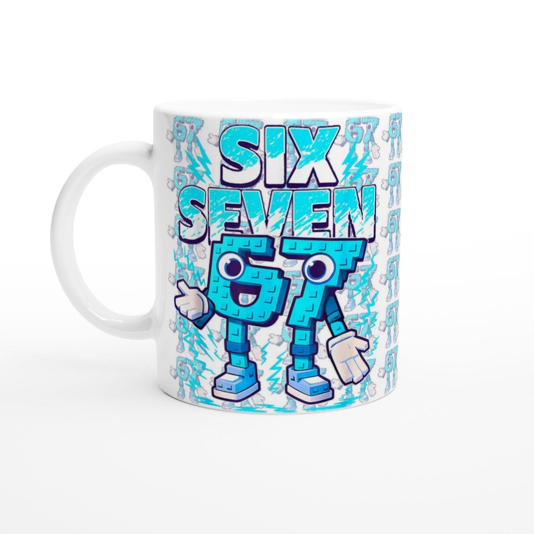Roblox Steal a Brainrot 67 Mug – Funny Meme Coffee Cup, Ceramic 11oz ...
