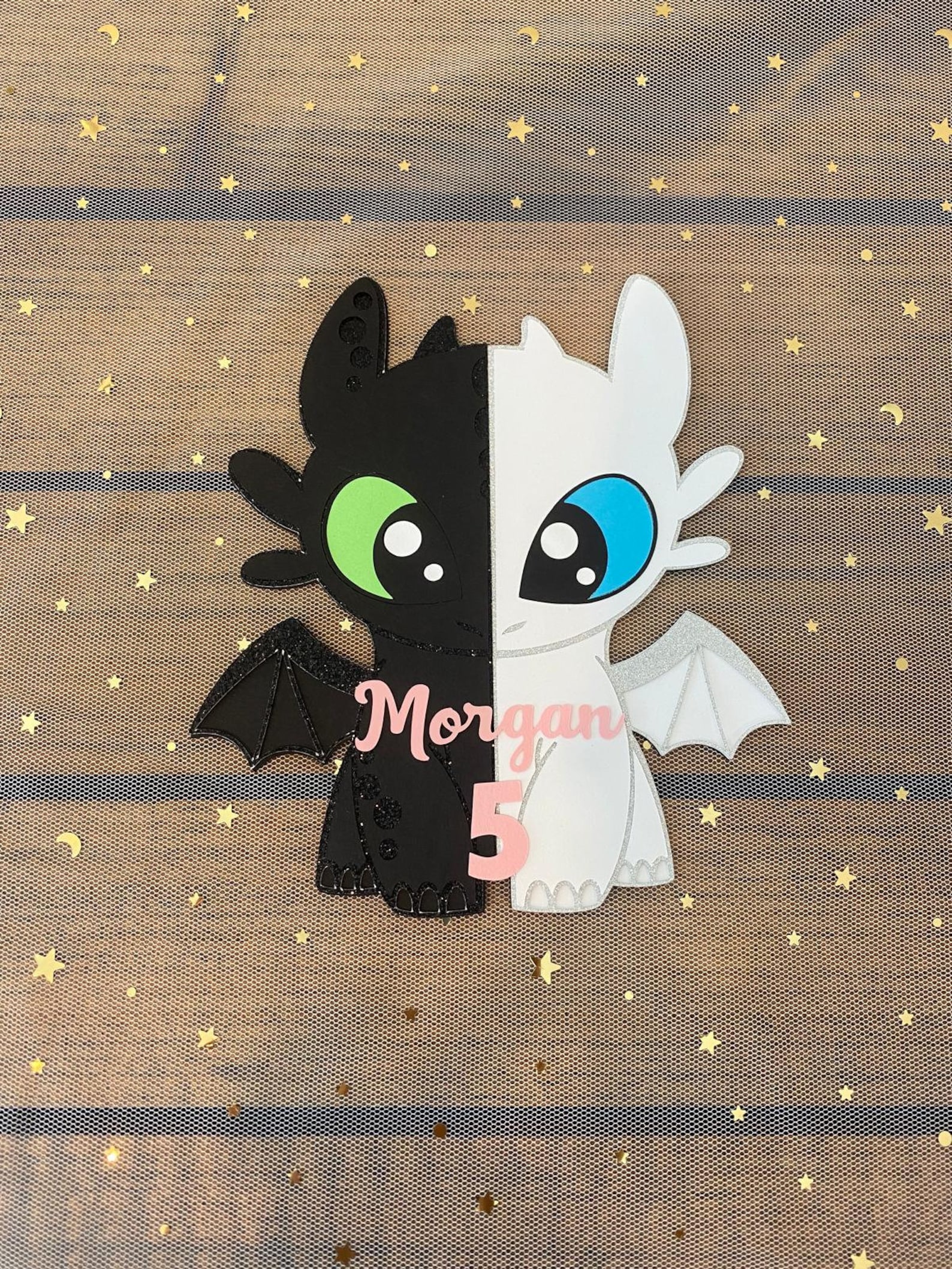 Toothless & Light Fury How to Train Your Dragon Night Fury Customizable ...