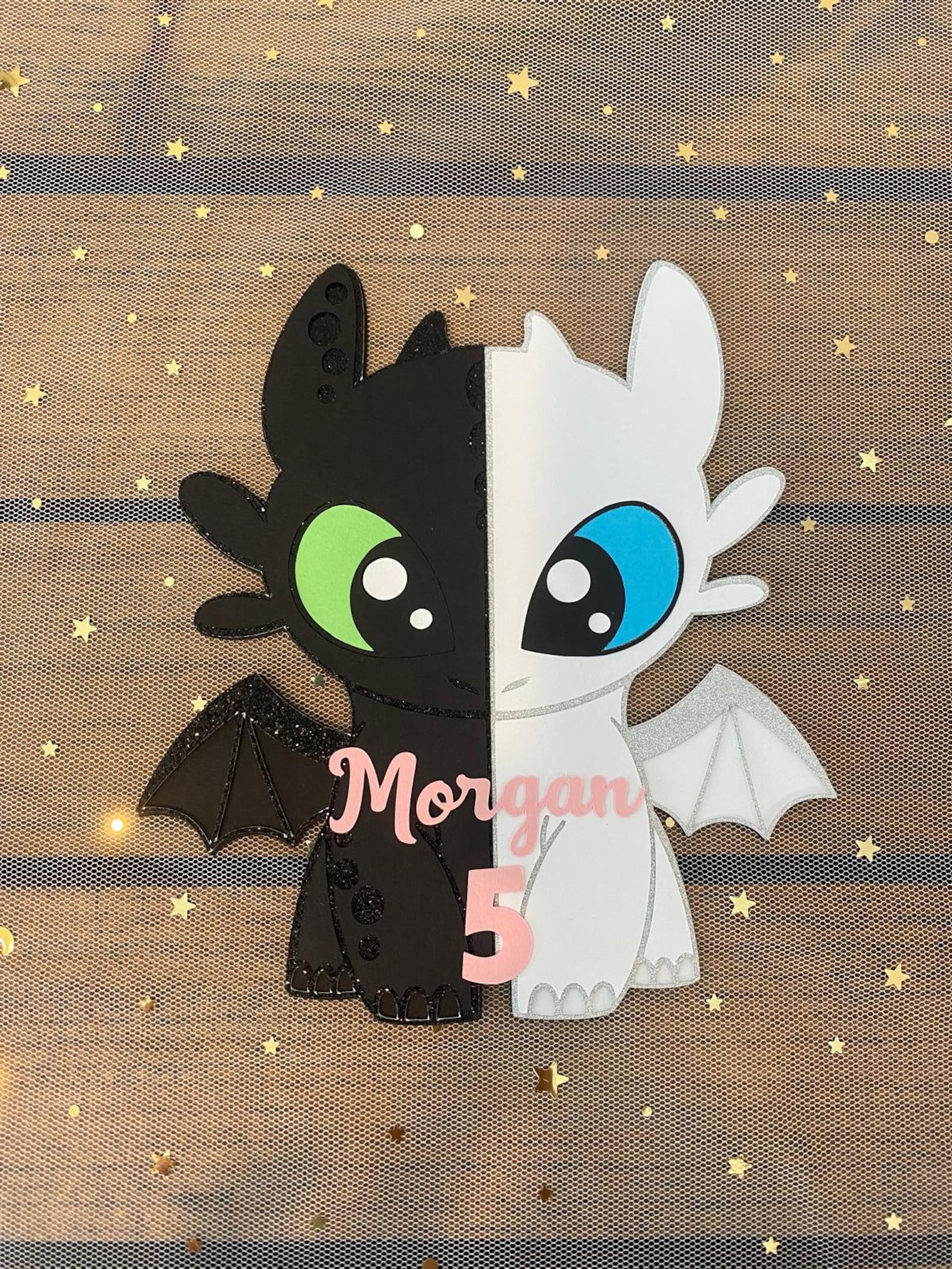 Toothless & Light Fury How to Train Your Dragon Night Fury Customizable ...