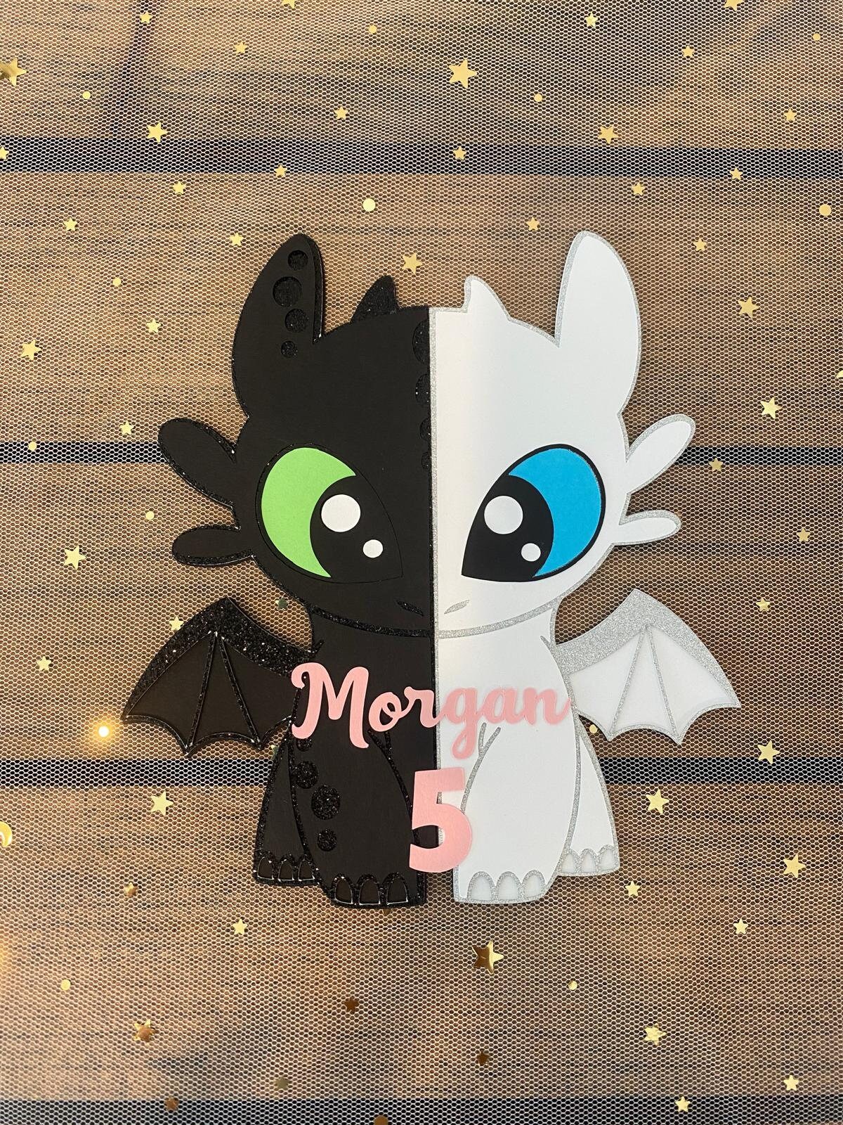 Toothless & Light Fury How to Train Your Dragon Night Fury Customizable ...
