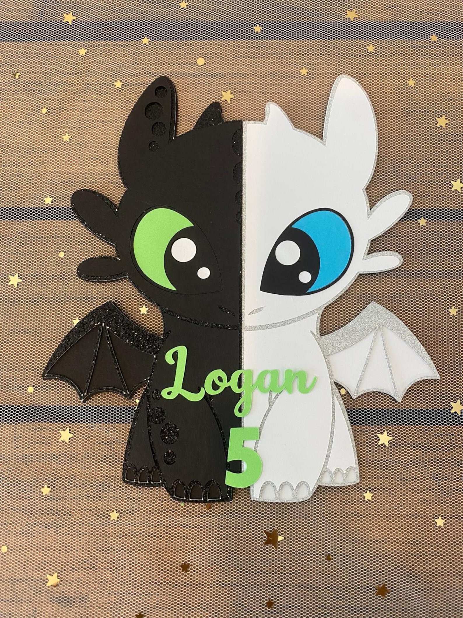 Toothless & Light Fury How to Train Your Dragon Night Fury Customizable ...