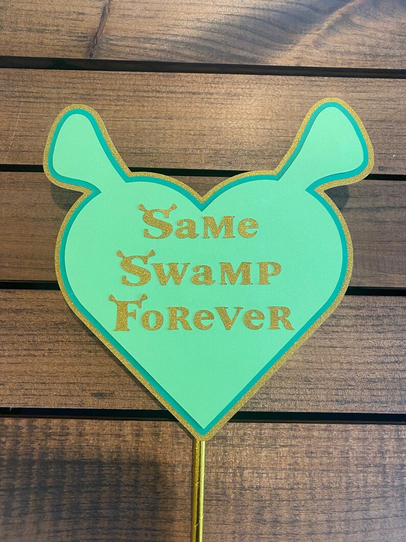 Shrek Bachelorette Party Decor Cake Topper Decoration Last Romp in the ...