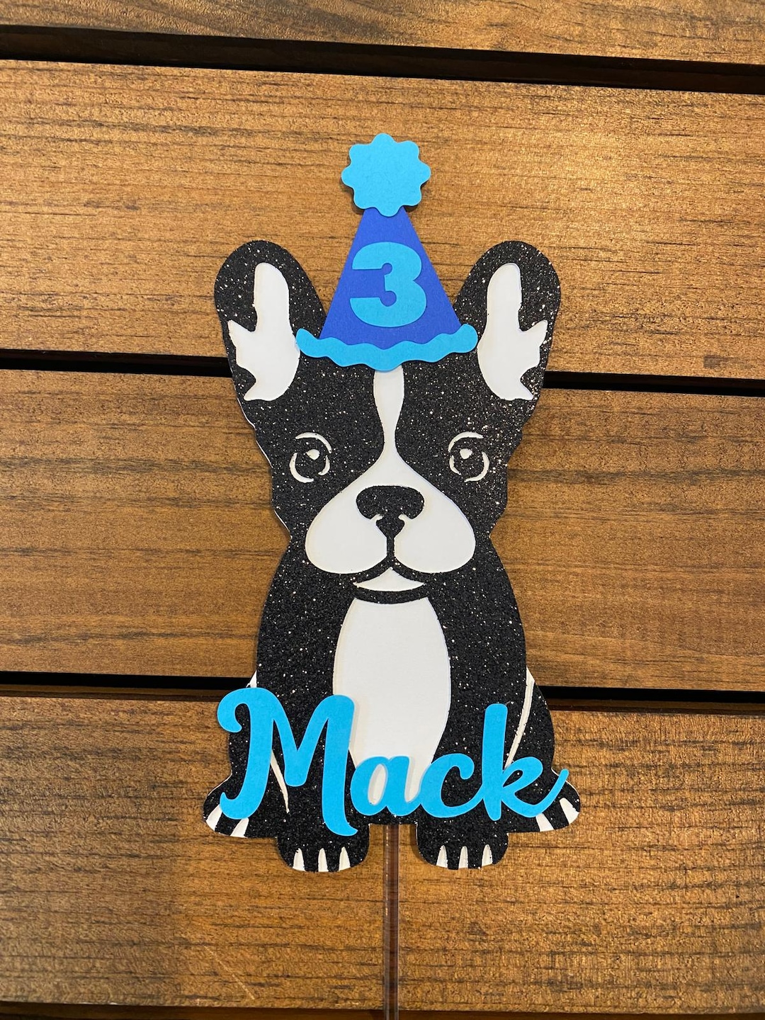 French Bulldog Cake Topper Birthday Party Decoration: Customizable ...