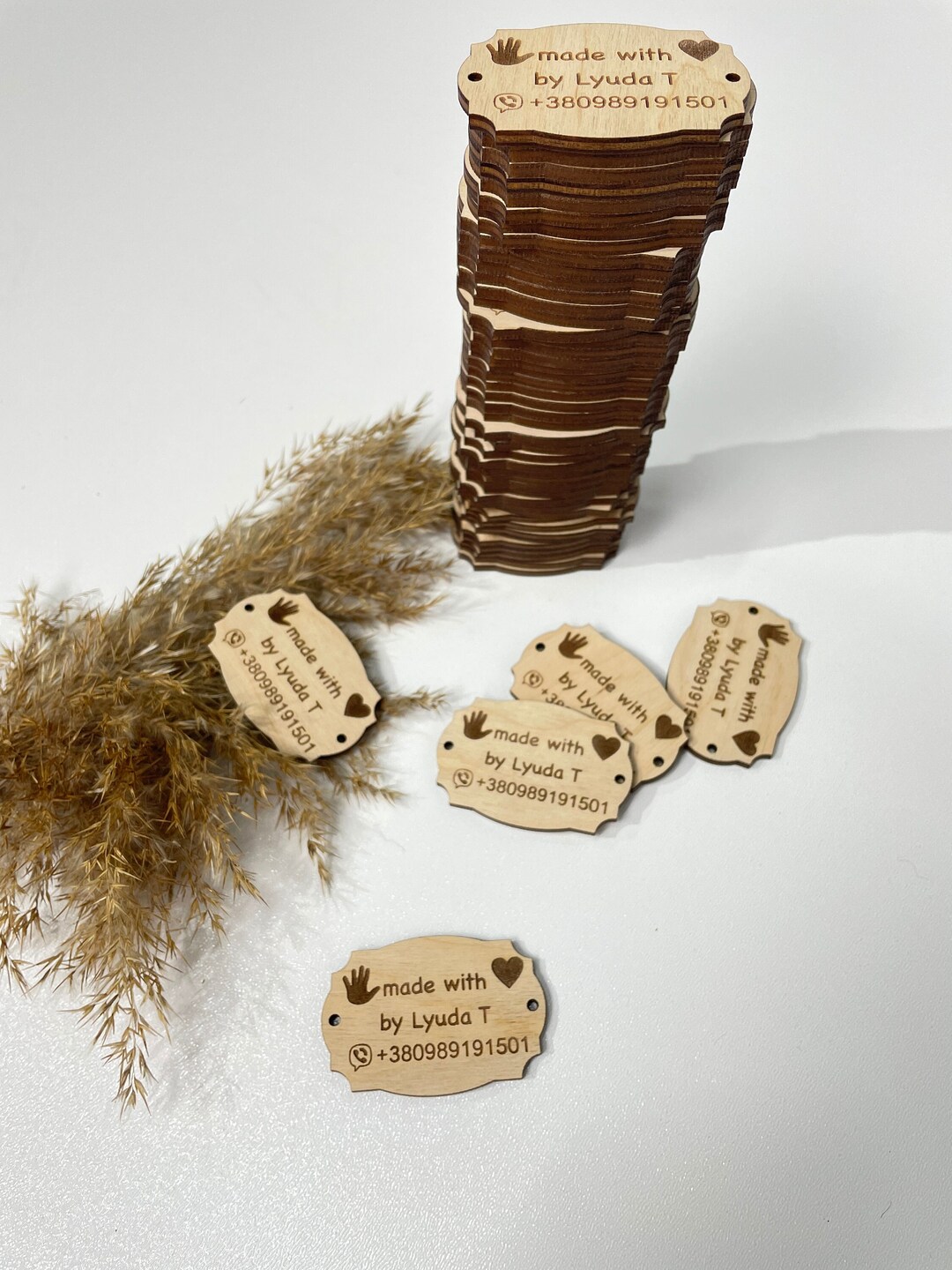 50 Wooden Labels 50 Mm Plywood Labels With Name Plywood Tags - Etsy