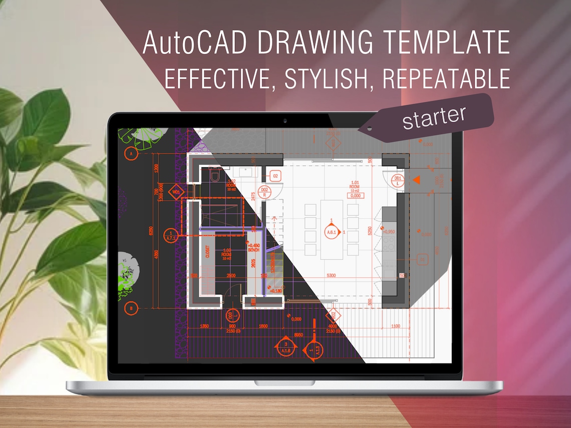 Autocad Template Package/ STARTER GIFT Video Guide Professional Autocad ...