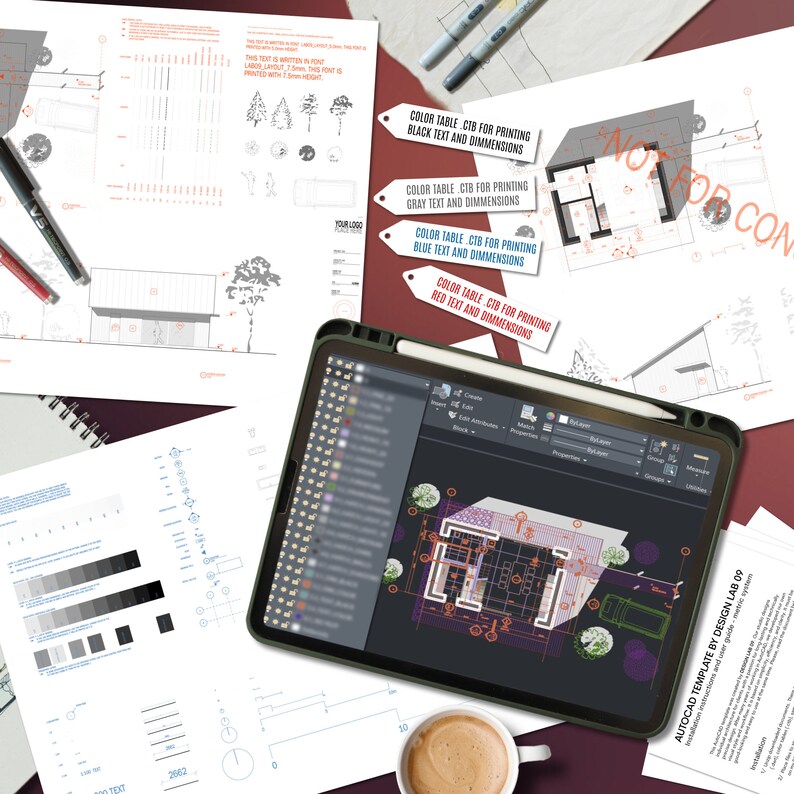 Autocad Template Package / EXTENDED + GIFT • Video Guide • Professional ...