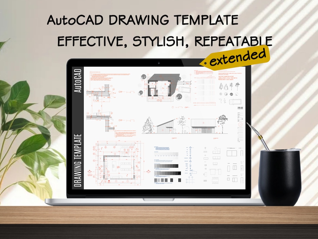 Autocad Template Package / EXTENDED GIFT Professional Autocad Drawing ...