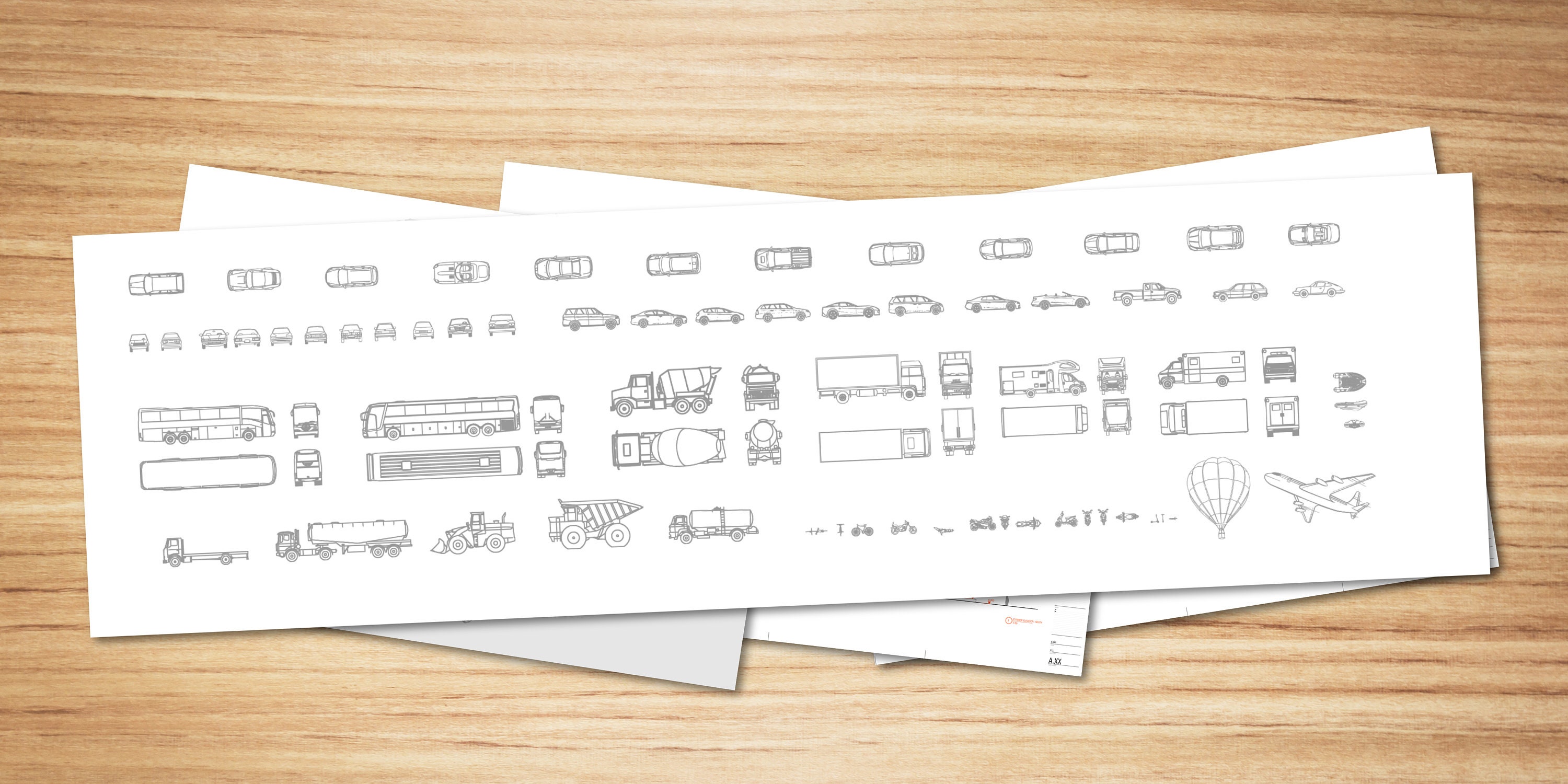 Bloques originales de AutoCAD TRANSPORTE Arquitectura de AutoCAD ...