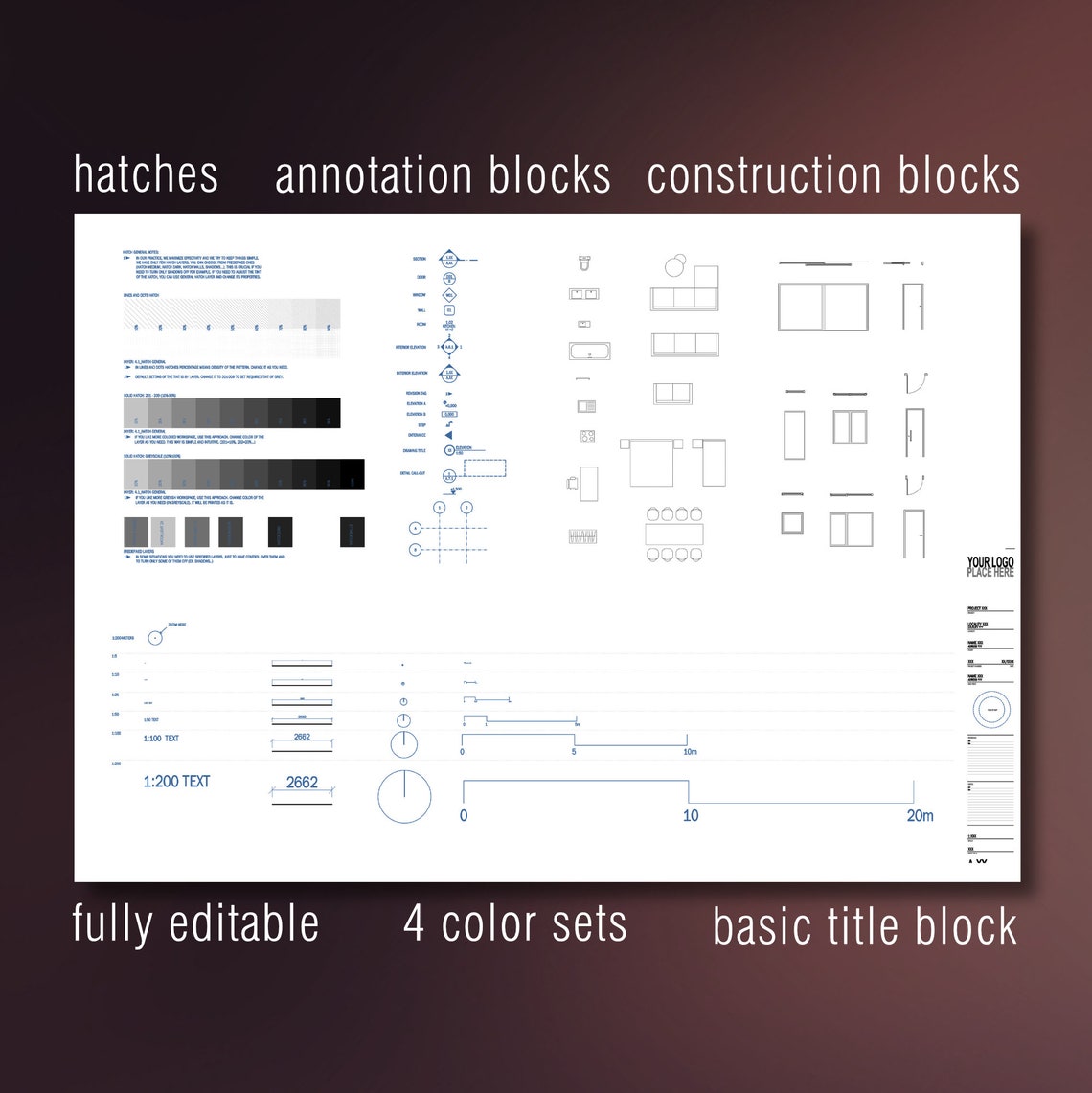 Autocad Template Package/ STARTER + GIFT • Video Guide • Professional ...