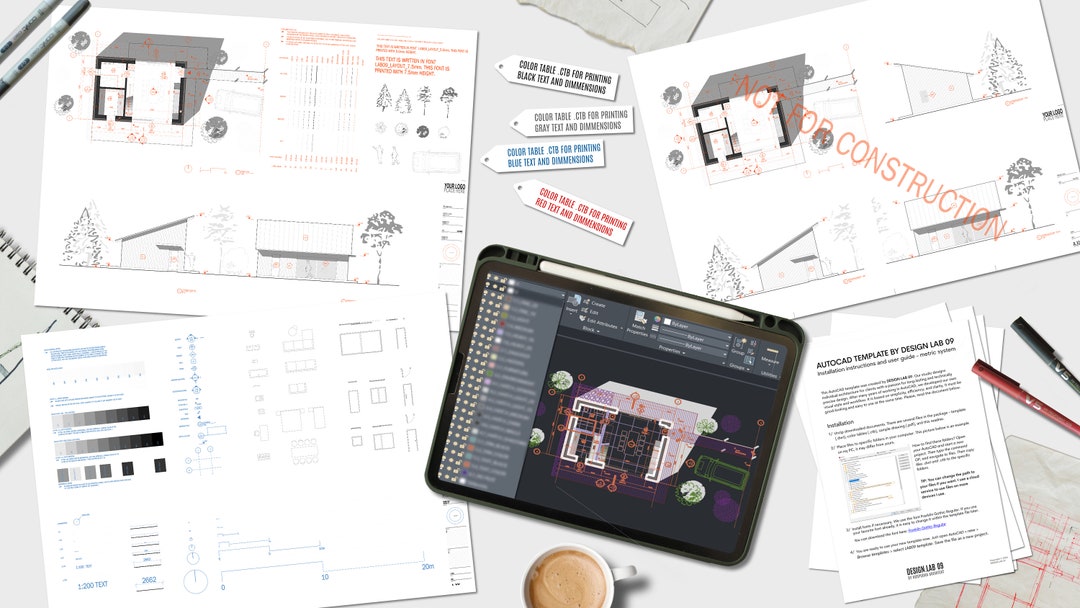 Autocad Template BUNDLE BONUS Professional Autocad Drawing - Etsy